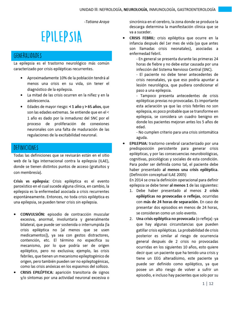 Epilepsia | PDF | Epilepsia | Enfermedades y trastornos humanos
