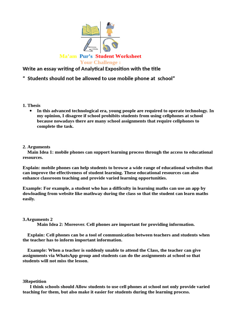 Assignment For The Analytical Exposition | PDF