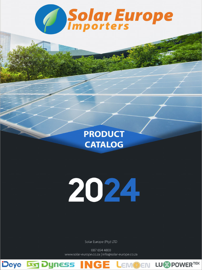 Solar Products Catalog Overview | PDF | Power Supply | Electricity