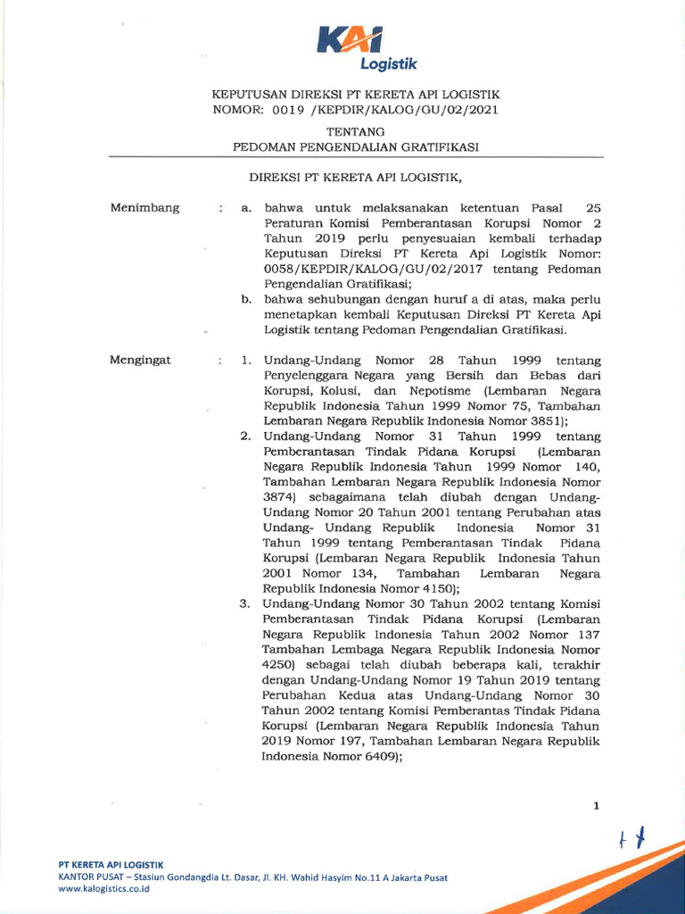 Pengendalian Gratifikasi | PDF