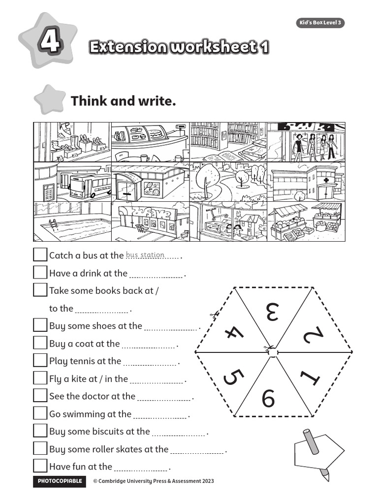 KidsBox_Level3_Unit4_Extension worksheet 1 | PDF