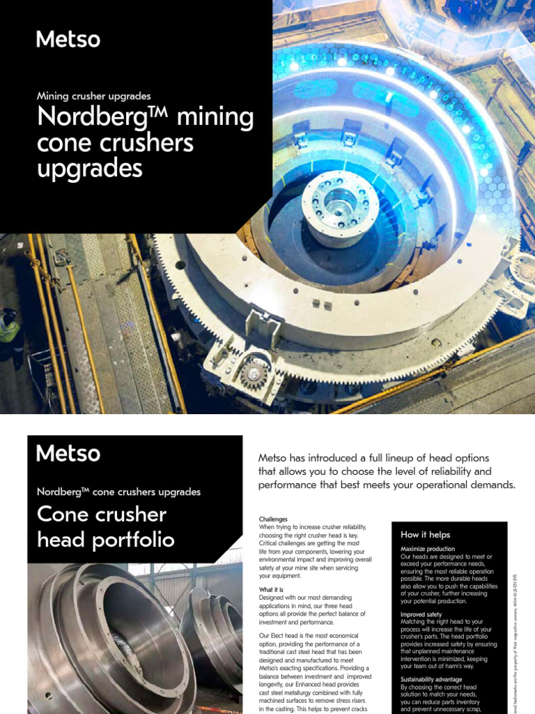 Nordberg Mining Cone Crusher Upgrades en Web | PDF | Mining ...