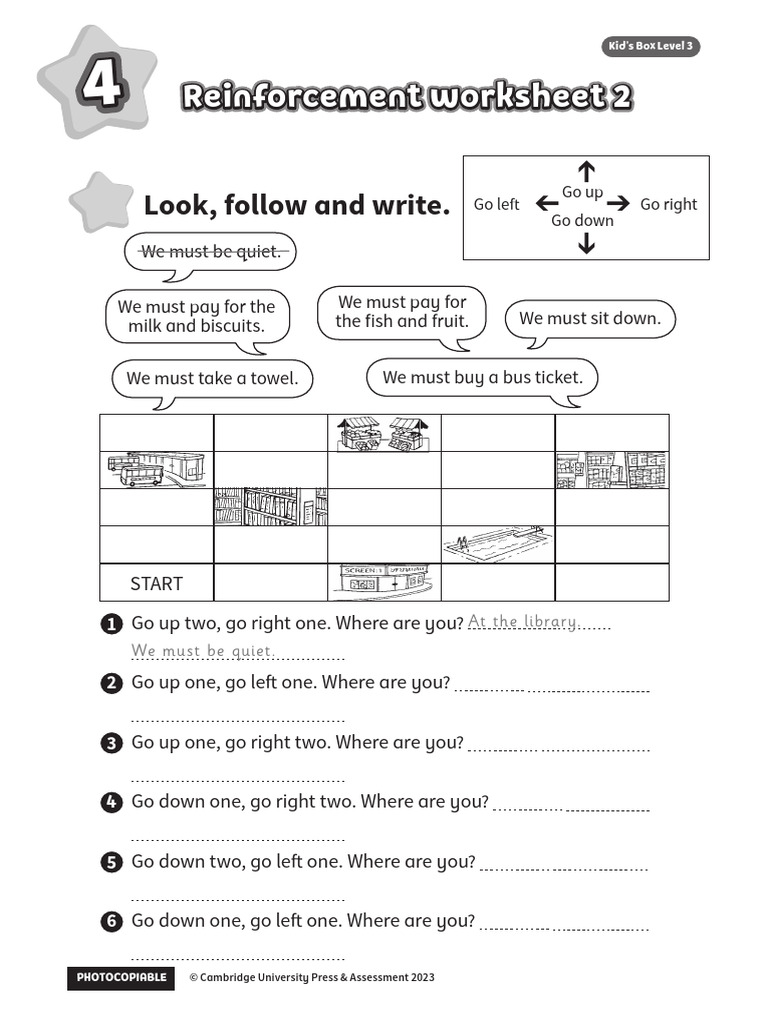 KidsBox - Level3 - Unit4 - Reinforcement Worksheet 2 | PDF