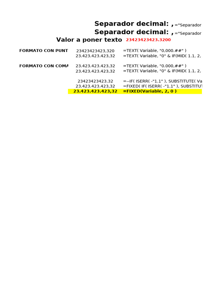Separador de Decimales y Miles | PDF Separador de Decimales y Miles | PDF
