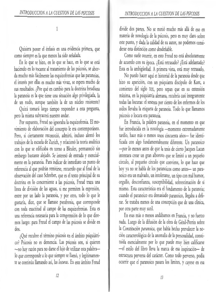 8 - Lacan Cap 1 P 1 Cap 2 P 1 - Libro 3 | PDF | Engaño | Experiencia