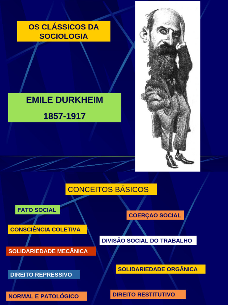 Conceitos de Sociologia de Durkheim | PDF | Émile Durkheim | Sociologia