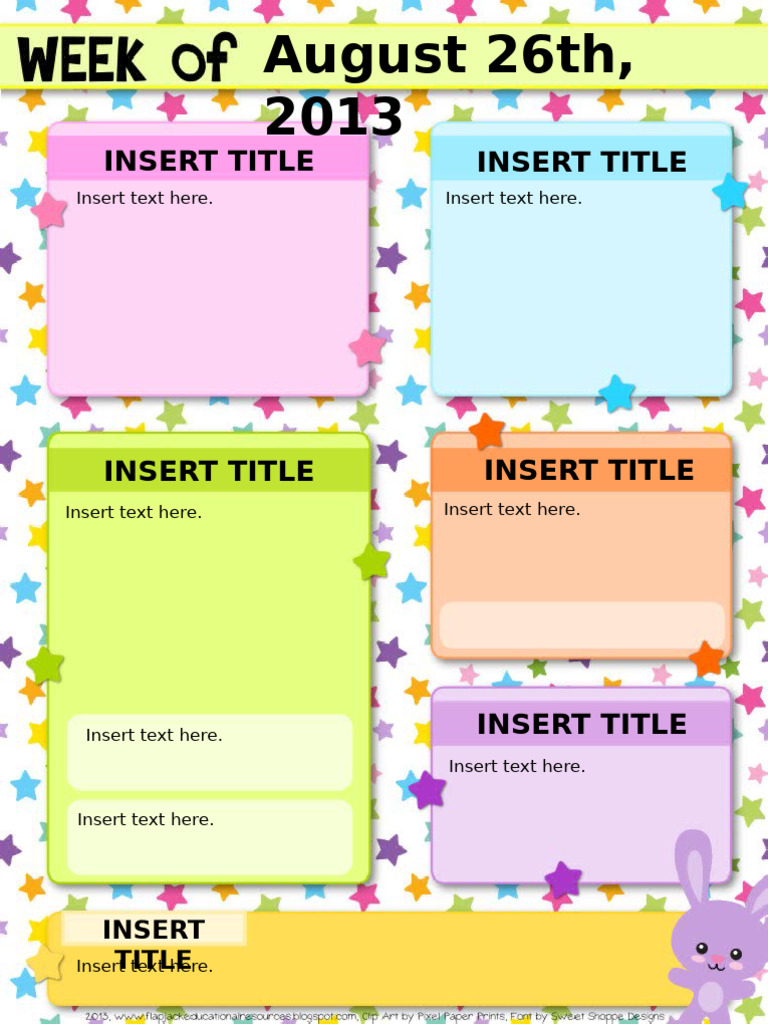 Weekly Bulletin Template | PDF