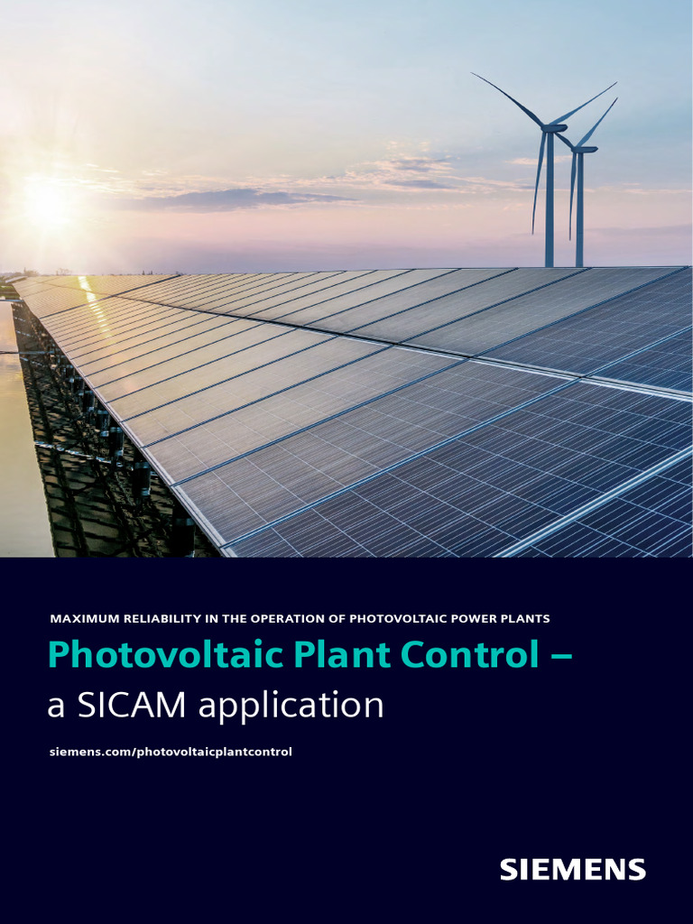 Photovoltaic Plant Control A Sicam Application Pdf Electrical Grid Photovoltaics