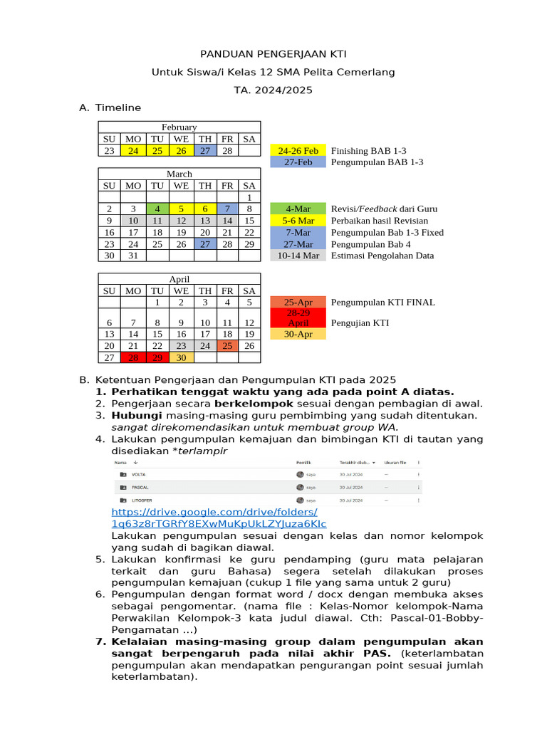 Panduan Pengerjaan Kti Untuk Siswa | PDF