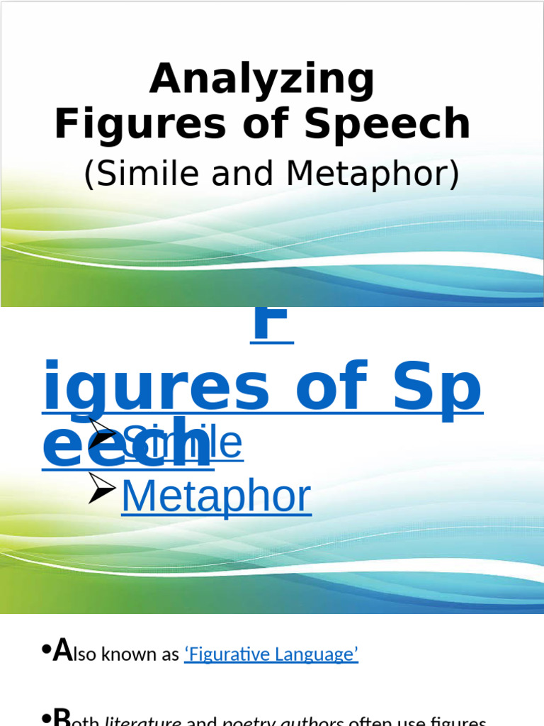 Analyzing Figures of Speech - English Q1 | PDF
