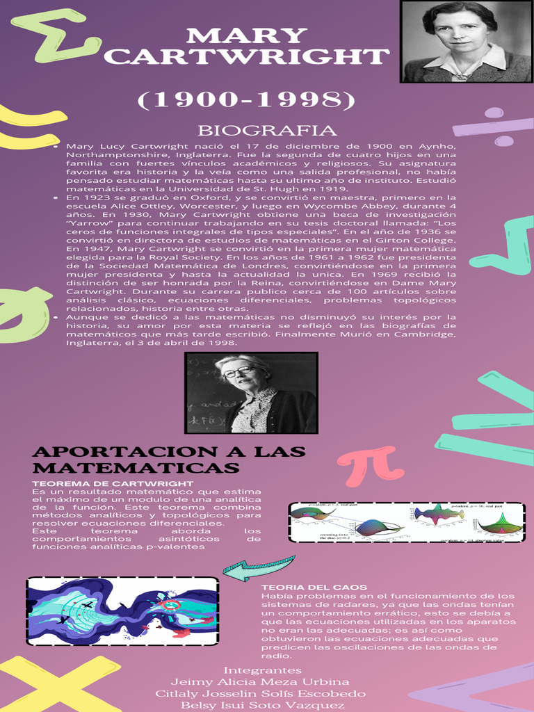 Biografía de Dame Mary Cartwright | PDF | Matemáticas