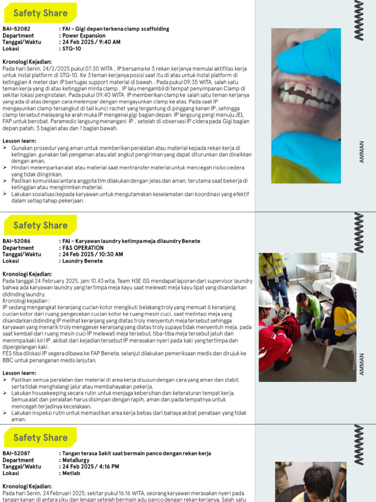 Safety Share - 25 Februari 2025 | PDF