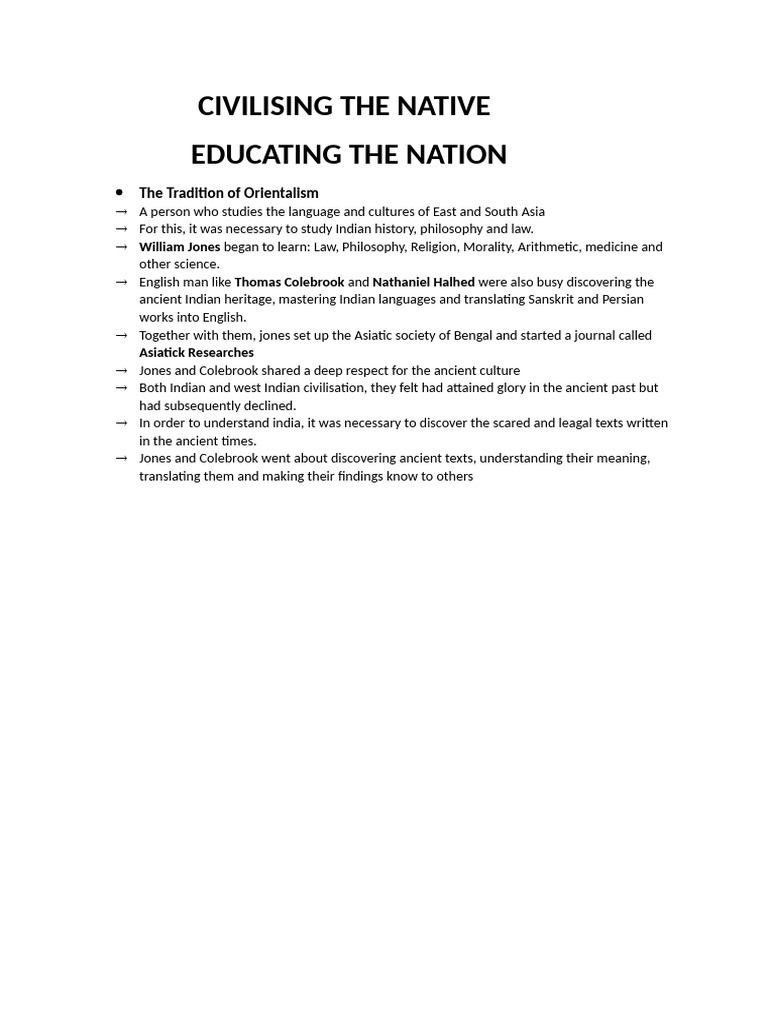 CIVILISING THE NATIVE | PDF