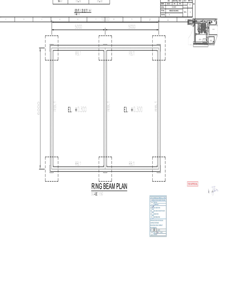 1808-00-S-18-UHA-012 ESP Fly Ash Control Building Ring Beam Plan Section-R0-status A | PDF