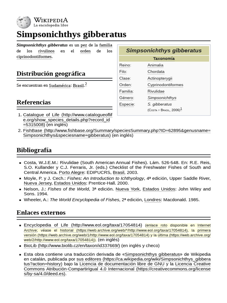 Simpsonichthys Gibberatus | PDF | Contenido libre