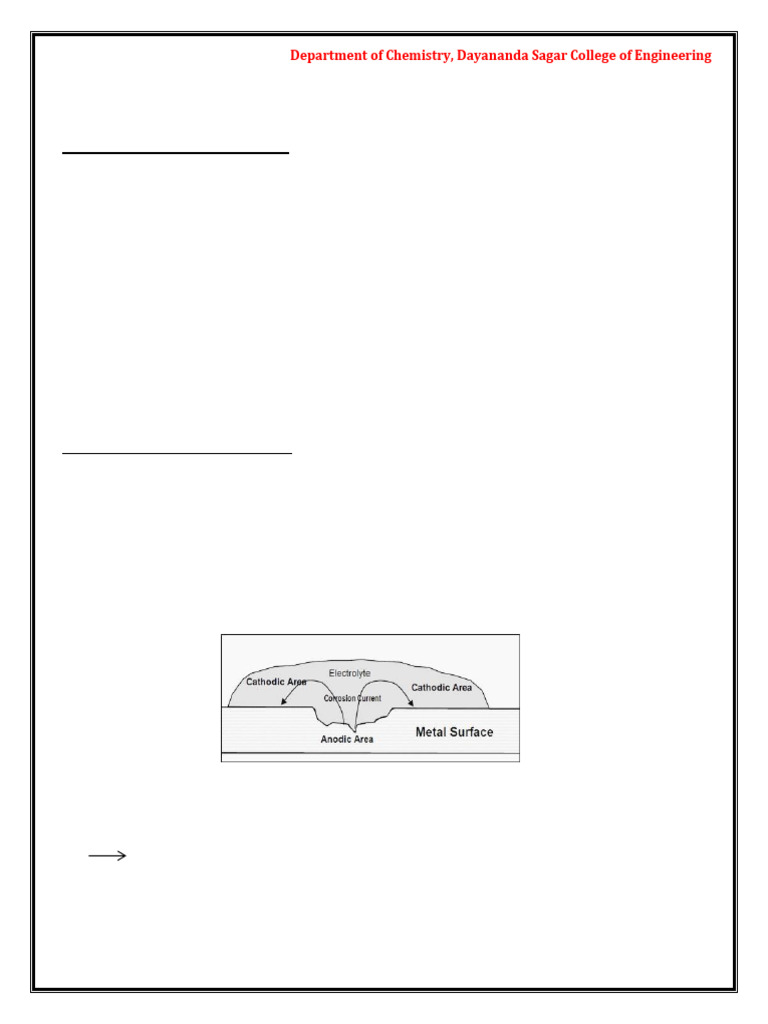 CHEMISTRY Module 3 VTU-AUTO | PDF | Corrosion | Anode