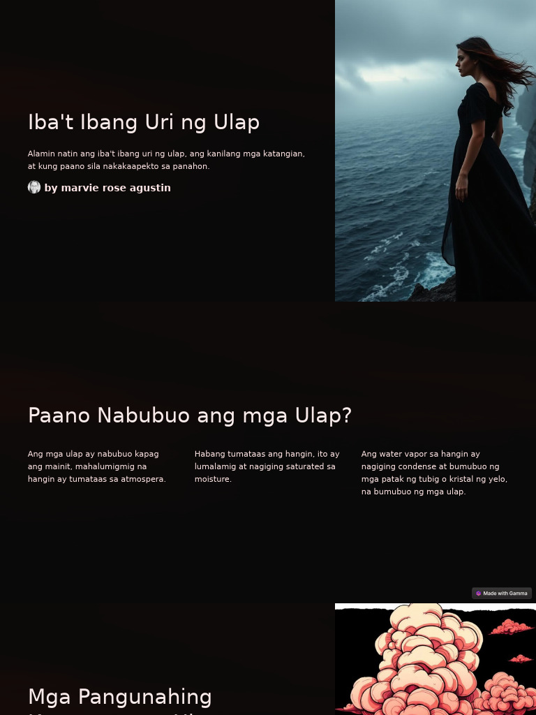 Ibat Ibang Uri NG Ulap | PDF