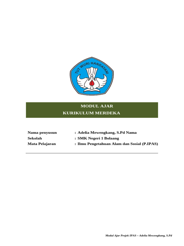 Modul Ajar Format | PDF