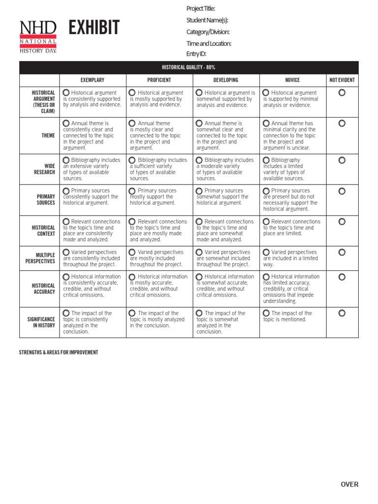 Historical Argument Evaluation Criteria | PDF | Bibliography | Human ...