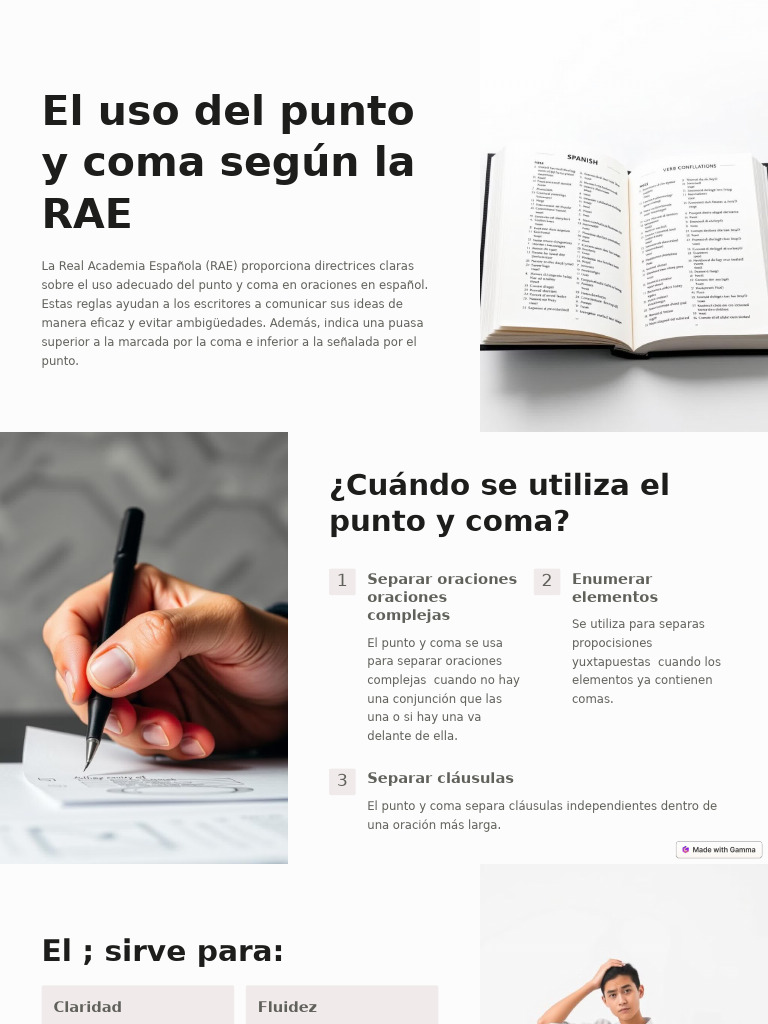 Uso del punto y coma según la RAE | PDF