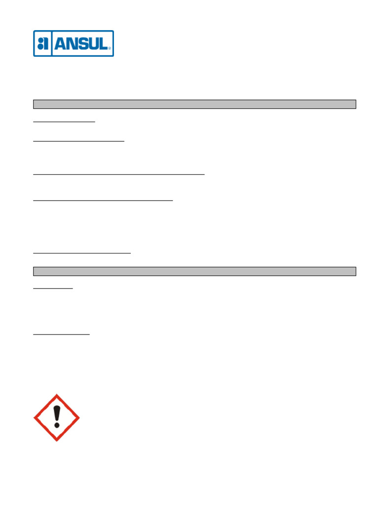Ansul_sds_NaX | PDF | Working Conditions | Safety