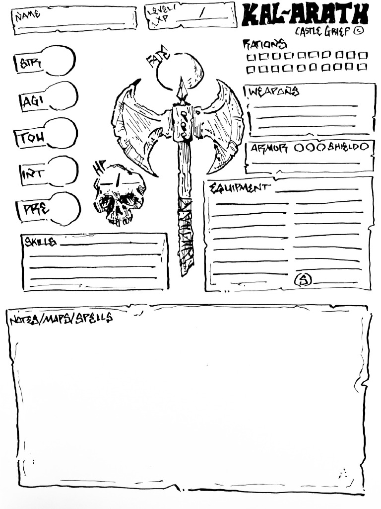Kal-Arath Character Sheet Fixed | PDF