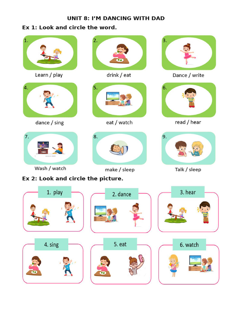 Dancing with Dad: ESL Activities | PDF