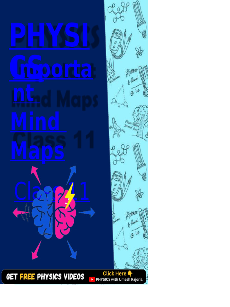 11th Physics Mind Maps | PDF | Mass | Gases
