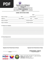 Home Visitation Form Deped | PDF