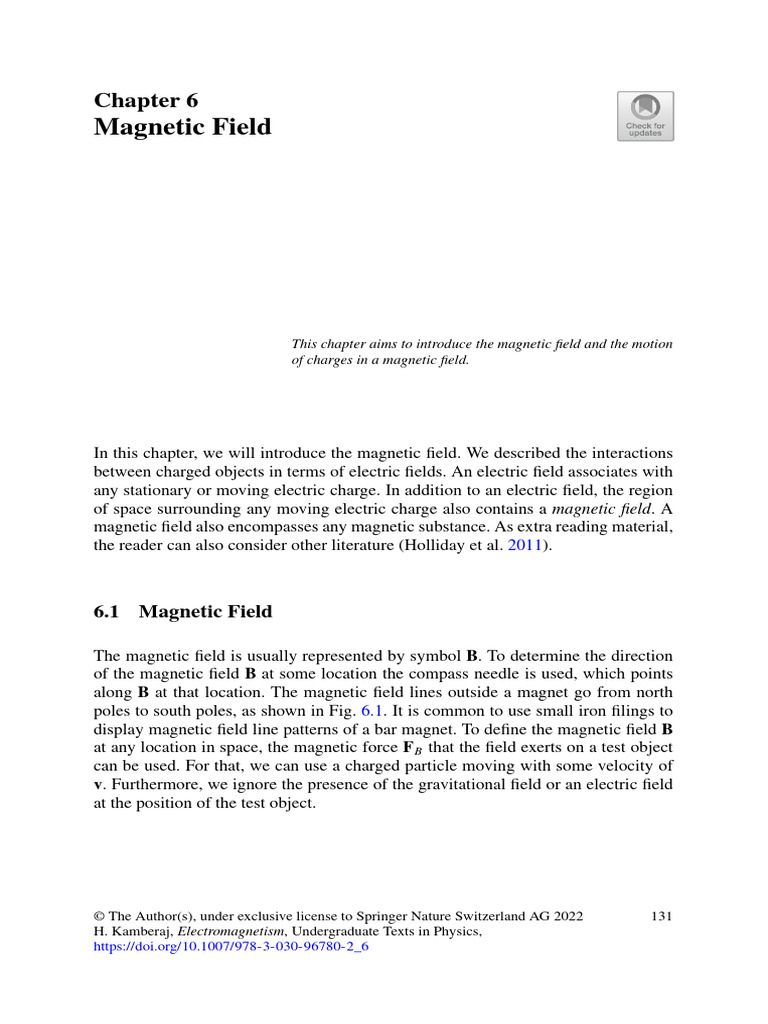 Lecture 3-Magnetic Field | PDF | Magnetic Field | Force