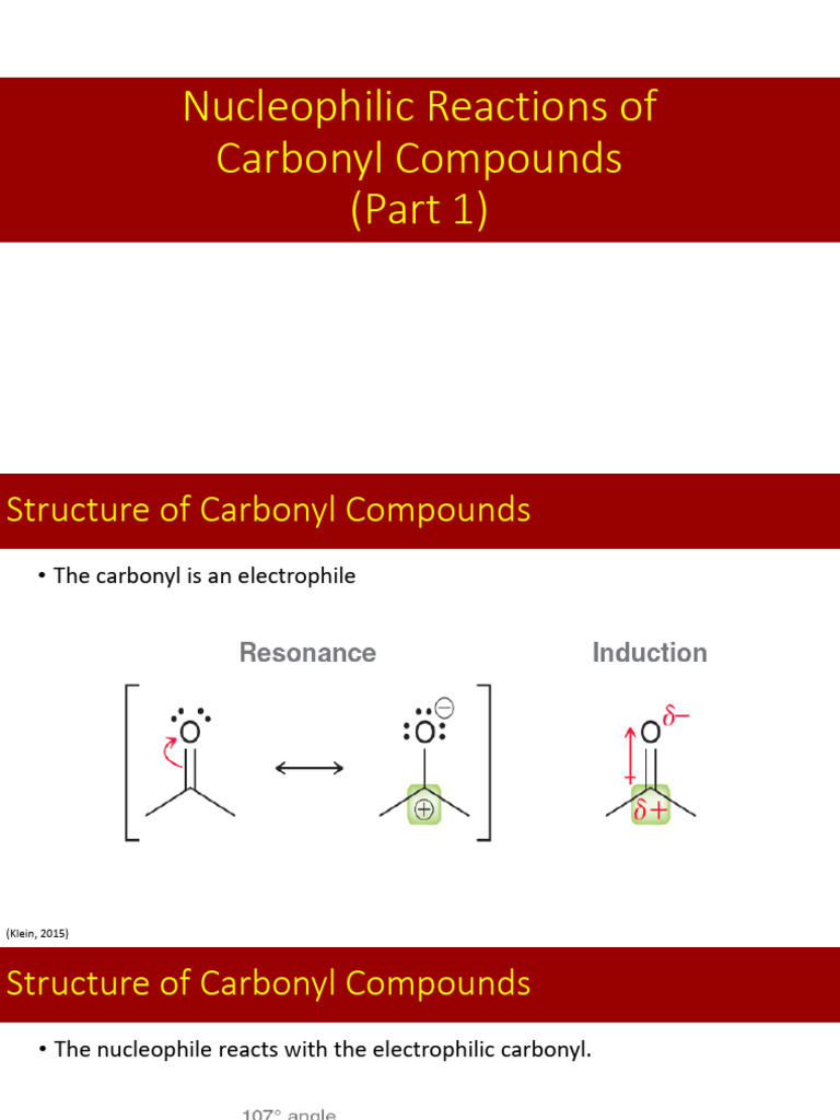 AOC Lec Module 2A - Nucleophilic Reactions of Carbonyl Compounds (Part ...