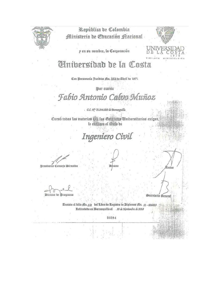 diploma de ingeniero civil | PDF