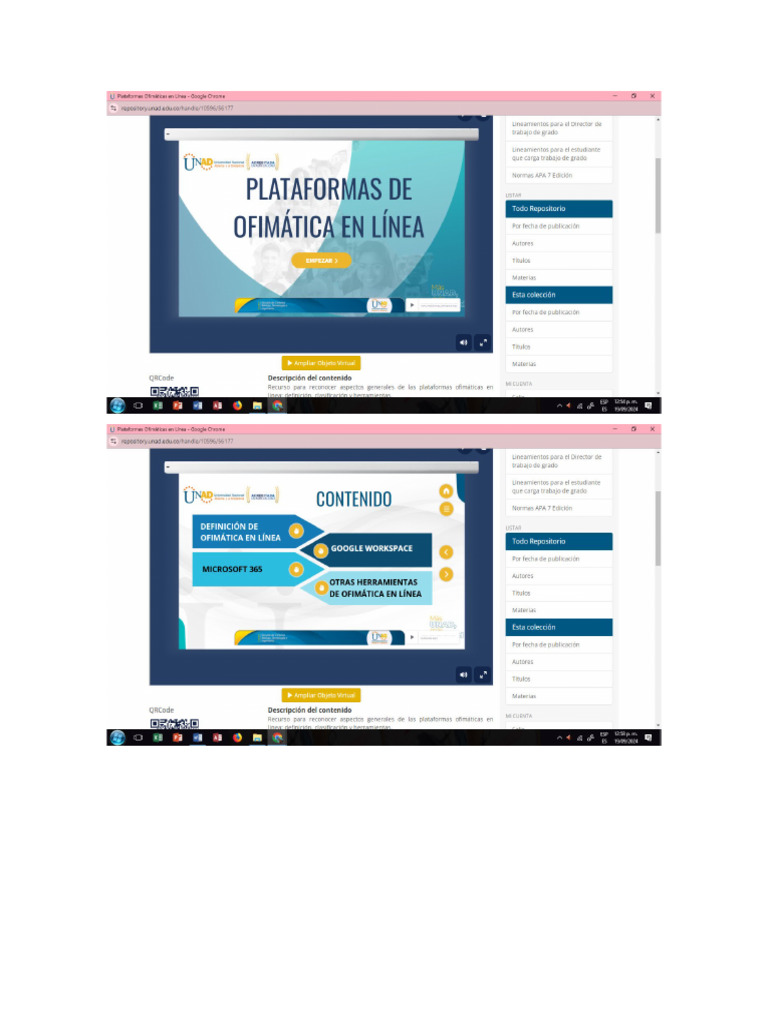 Plataformas Ofimaticas en Linea | PDF