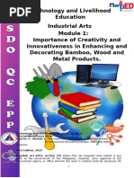 TLE 6 - INDUSTRIAL ARTS Module 2 | PDF | Learning | Creativity