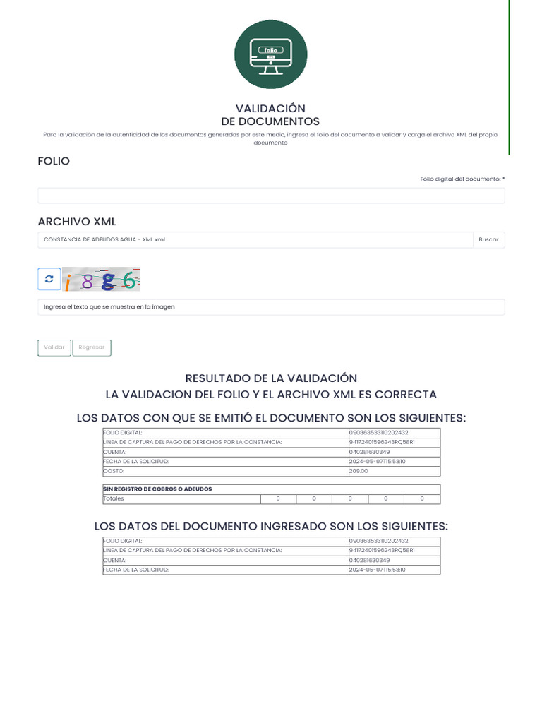 Validacion - Constancia de Adeudos Predial | PDF | Cheque