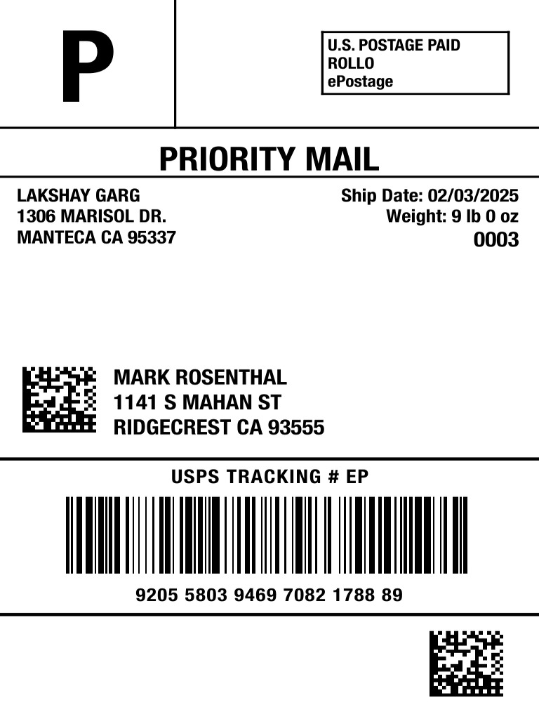 USPS Priority Mail Shipping Labels | PDF