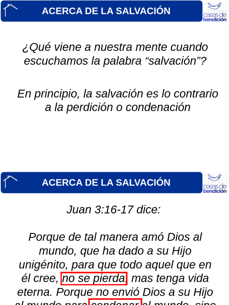 ACERCA DE LA SALVACION | PDF | Salvación | Cristo (título)
