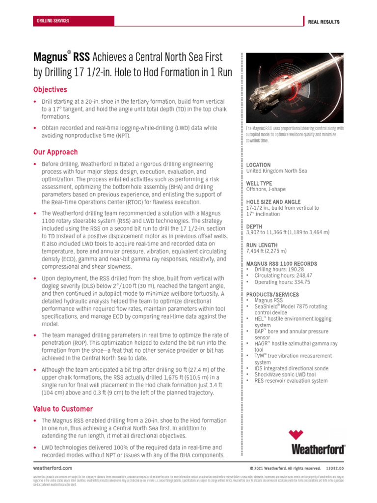 Magnus Rss Achieves A Central North Sea First by Drilling 17 1 2 in ...