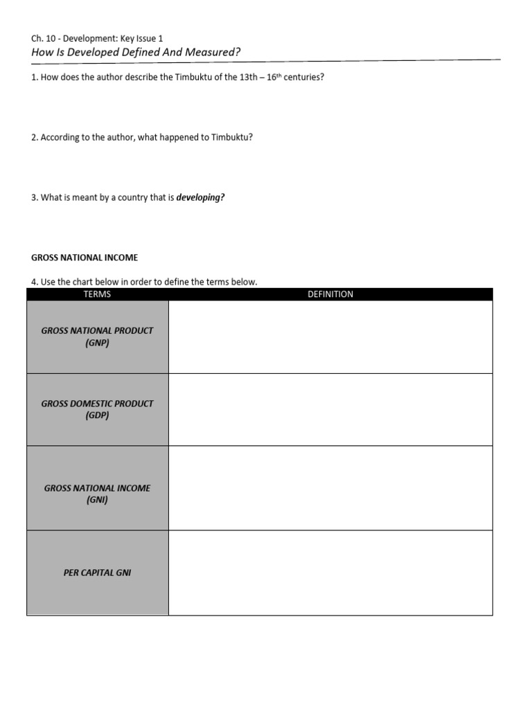 CH 10 Guided Reading 2024 | PDF | Gross Domestic Product | World ...