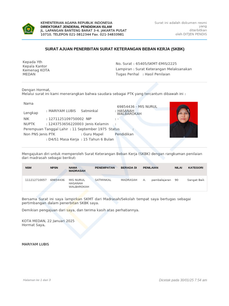 Surat-Pengajuan-Skbk Baru | PDF
