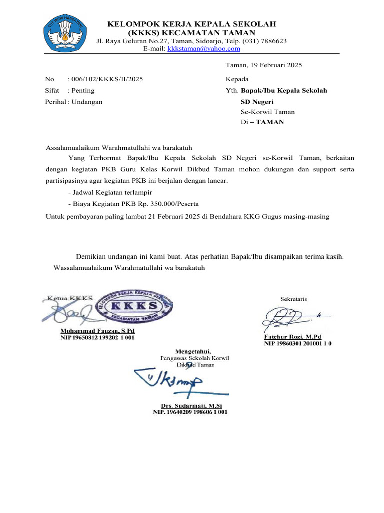 Undangan PKB 2025 | PDF