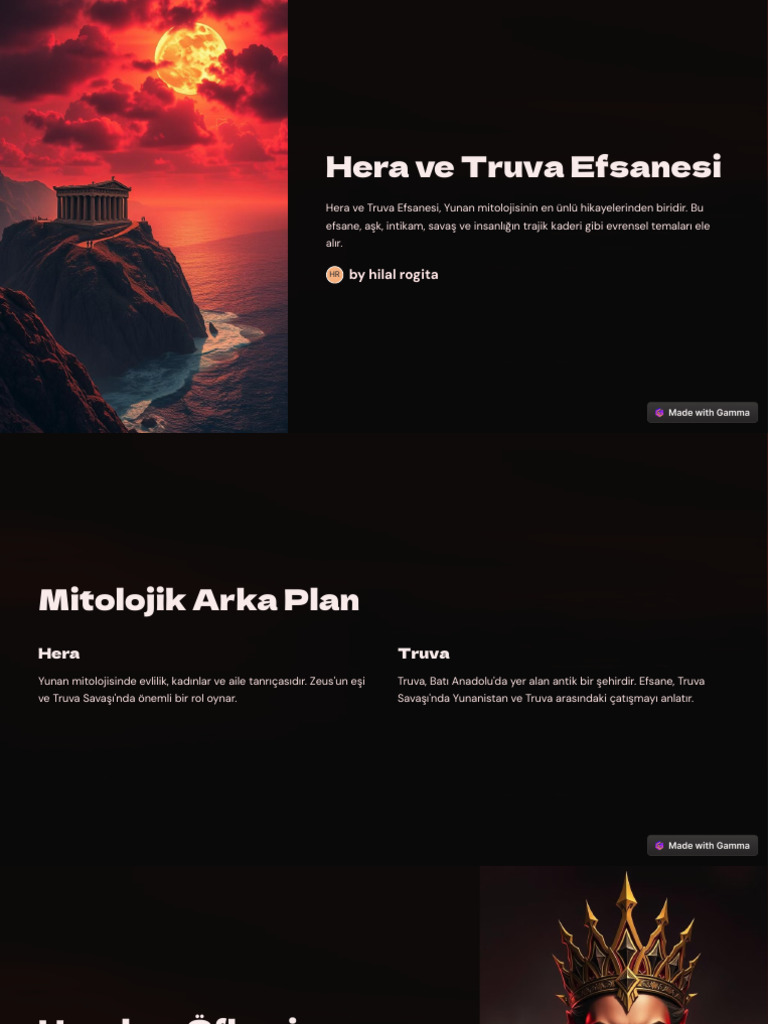 Hera Ve Truva Efsanesi | PDF
