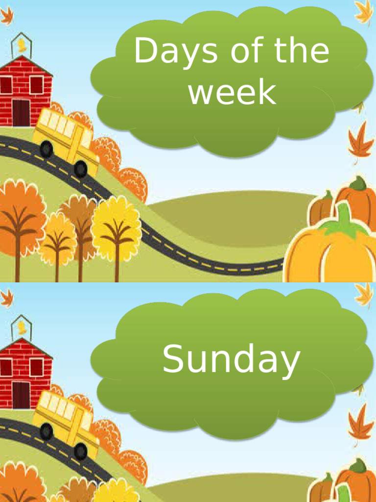 days of the week | PDF