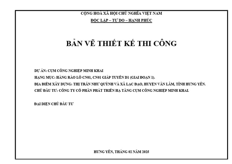 BÌA Hàng Rào Tuyến D1 Lô CN01 CN02 | PDF