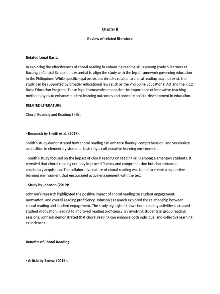 Chapter 2 research | PDF | Reading Comprehension | Learning