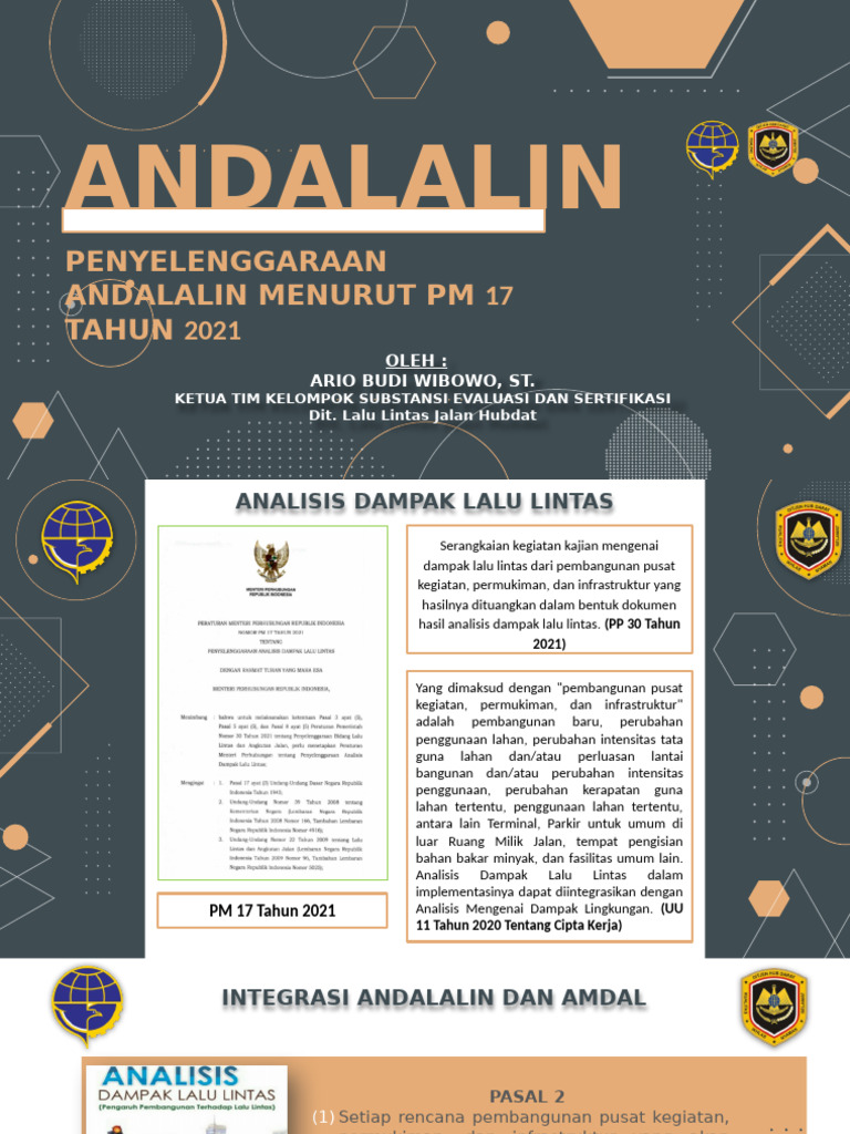 Sosialisasi Andalalin 2024 Katim Ditlalin | PDF