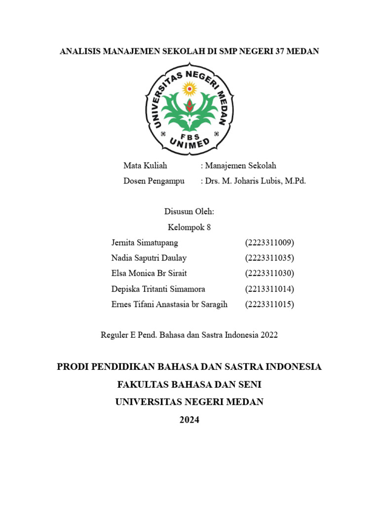 Mini Riset_Manajamen Sekolah_Kel-8 Revisi | PDF