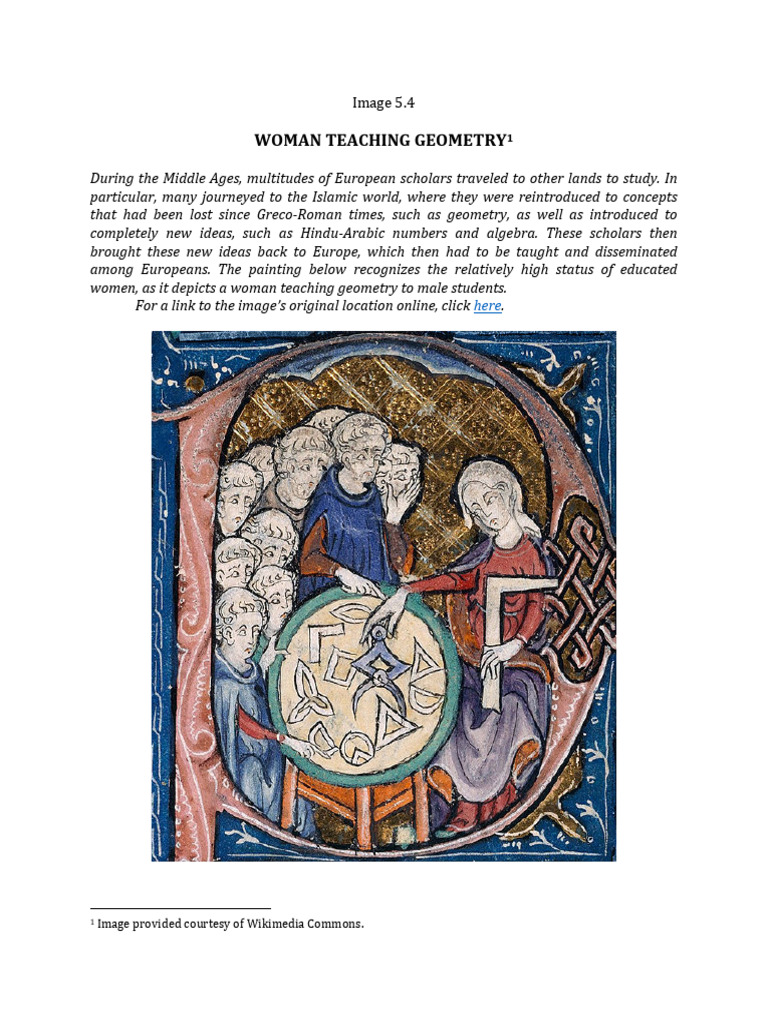 Woman Teaching Geometry in History | PDF