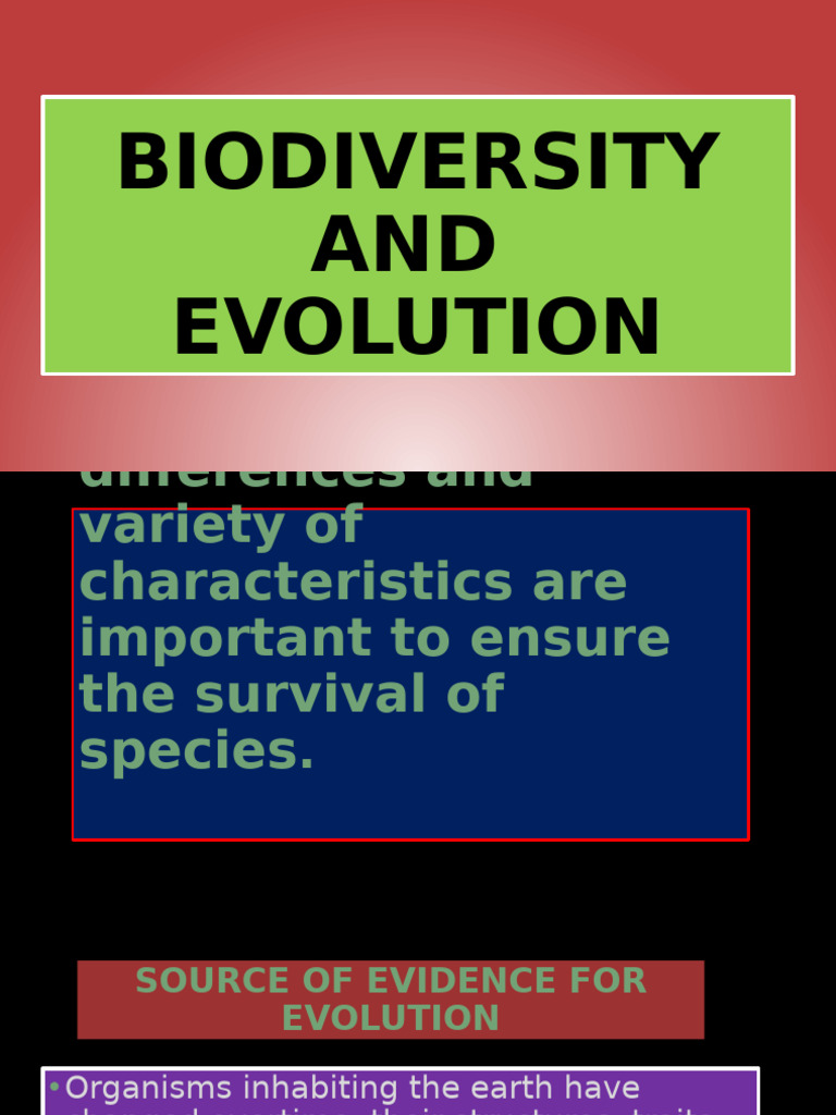 Biodiversity and Evolution | PDF | Fossil | Paleontology