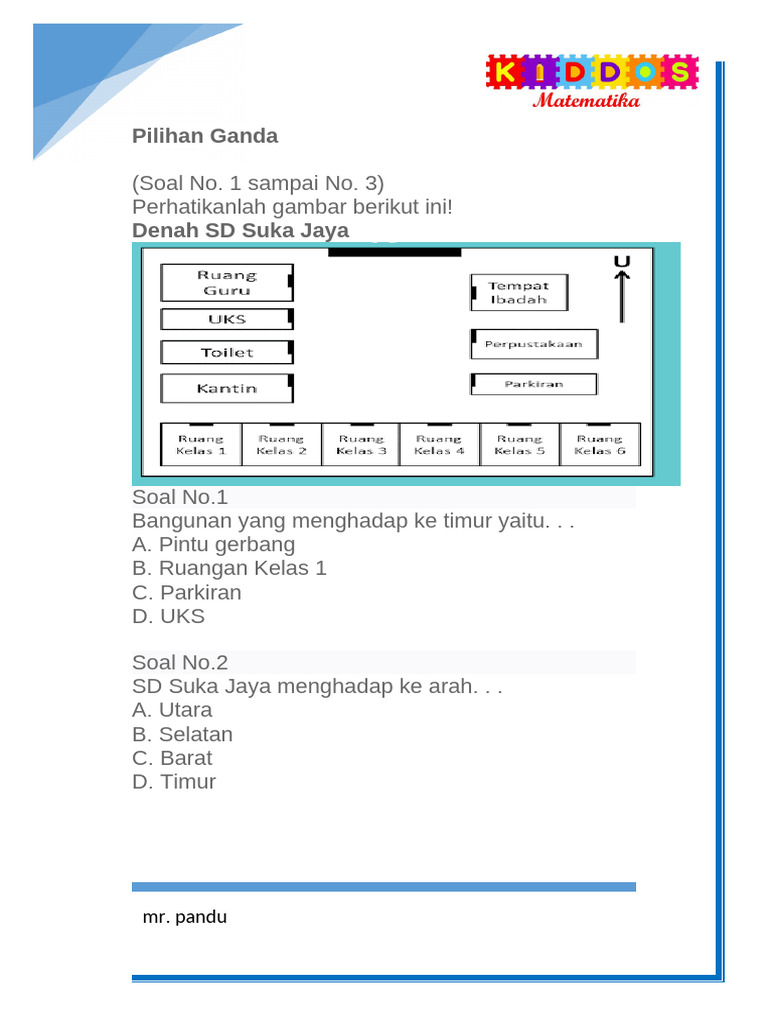 Soal Denah Dan Skala 1 | PDF